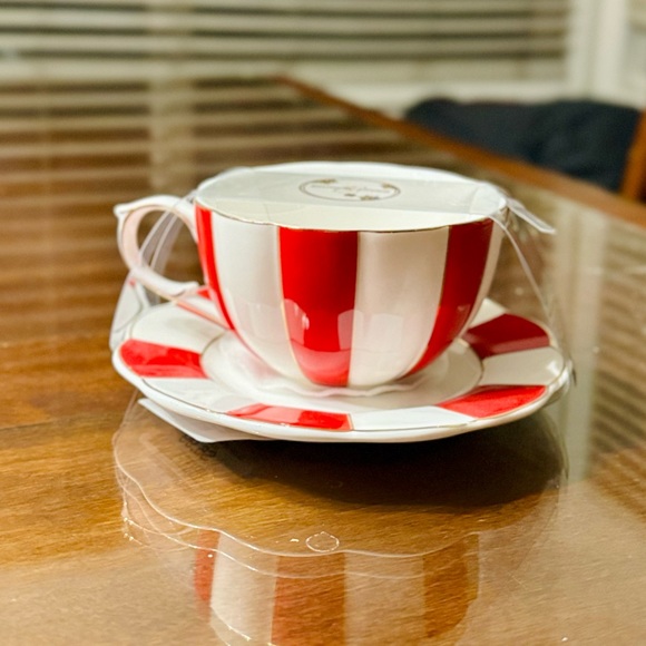Grace Teaware | Kitchen | Peppermint Stripe Tea Cup Set | Poshmark